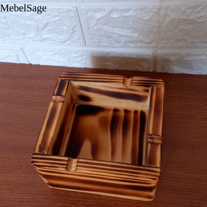 Jual Asbak Kayu Jati Belanda custom - bakar IPX3 | Shopee Indonesia