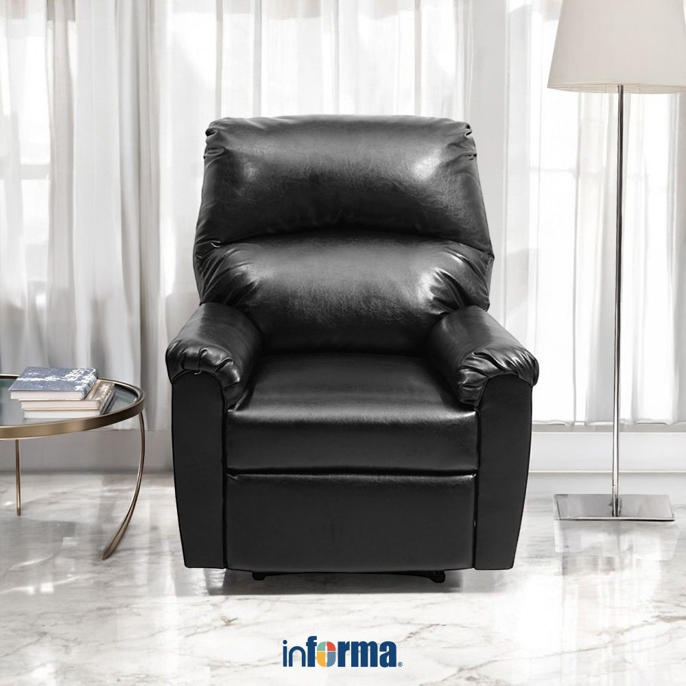 Jual Informa Ashley Nerviano I I Sofa Recliner Kulit 1 Seater - Hitam ...