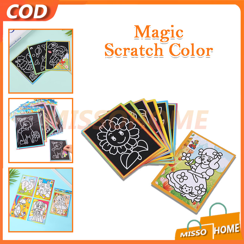 Jual Magic Scratch Color /Mewarnai Anak Magic Scratch / Mewarnai Pasir ...