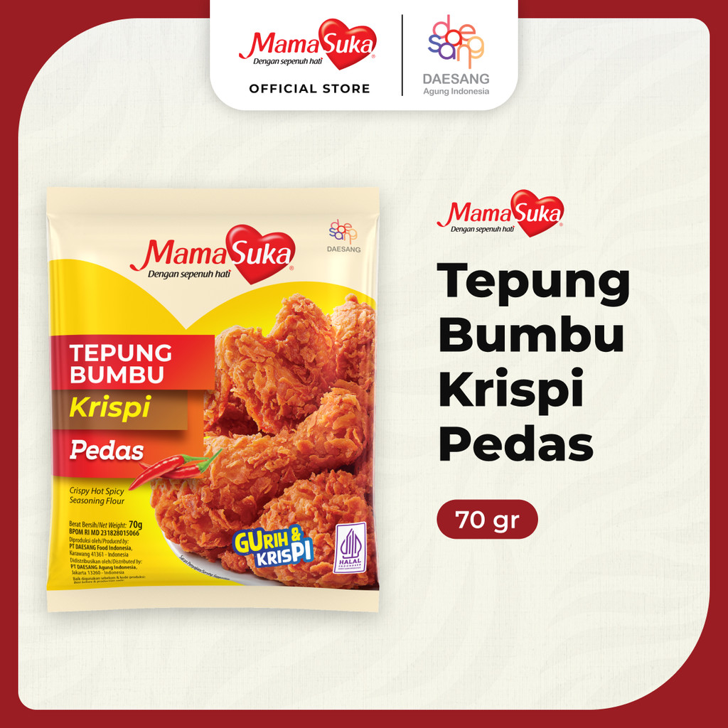 Jual MamaSuka - Tepung Bumbu Krispi Pedas 70 gr (Sample tidak dijual ...