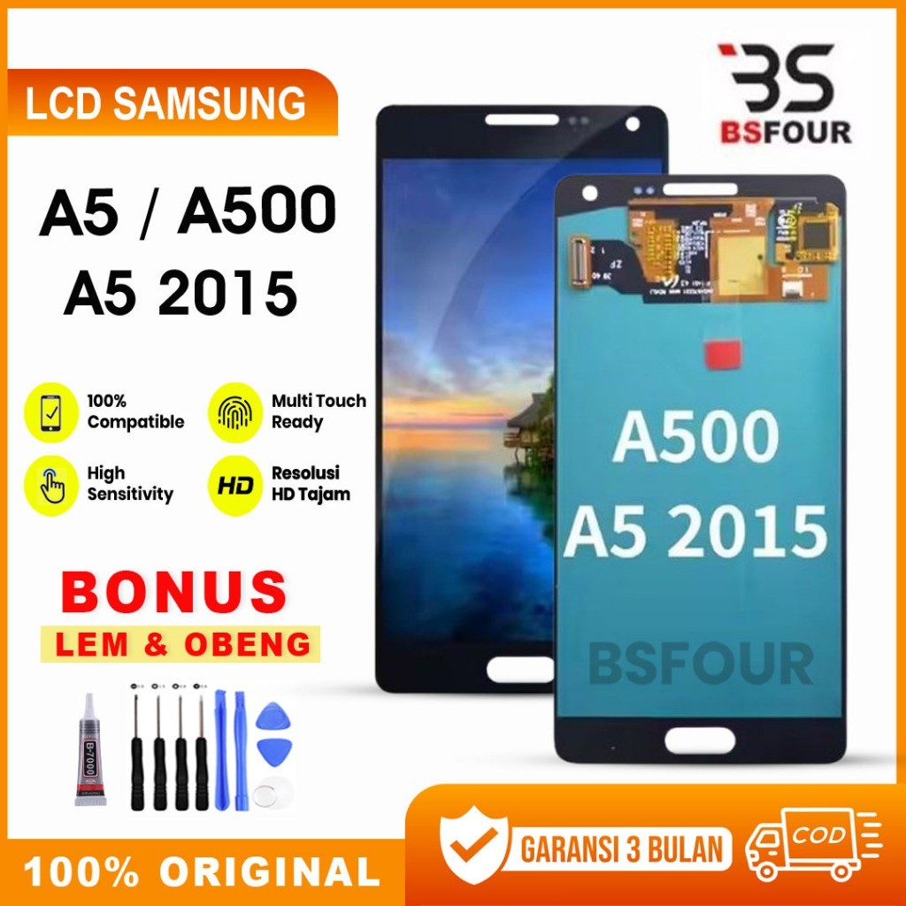 Jual LCD SAMSUNG A5 / A500 / A500F / A5 2015 FULLSET TOUCHSCREEN ...