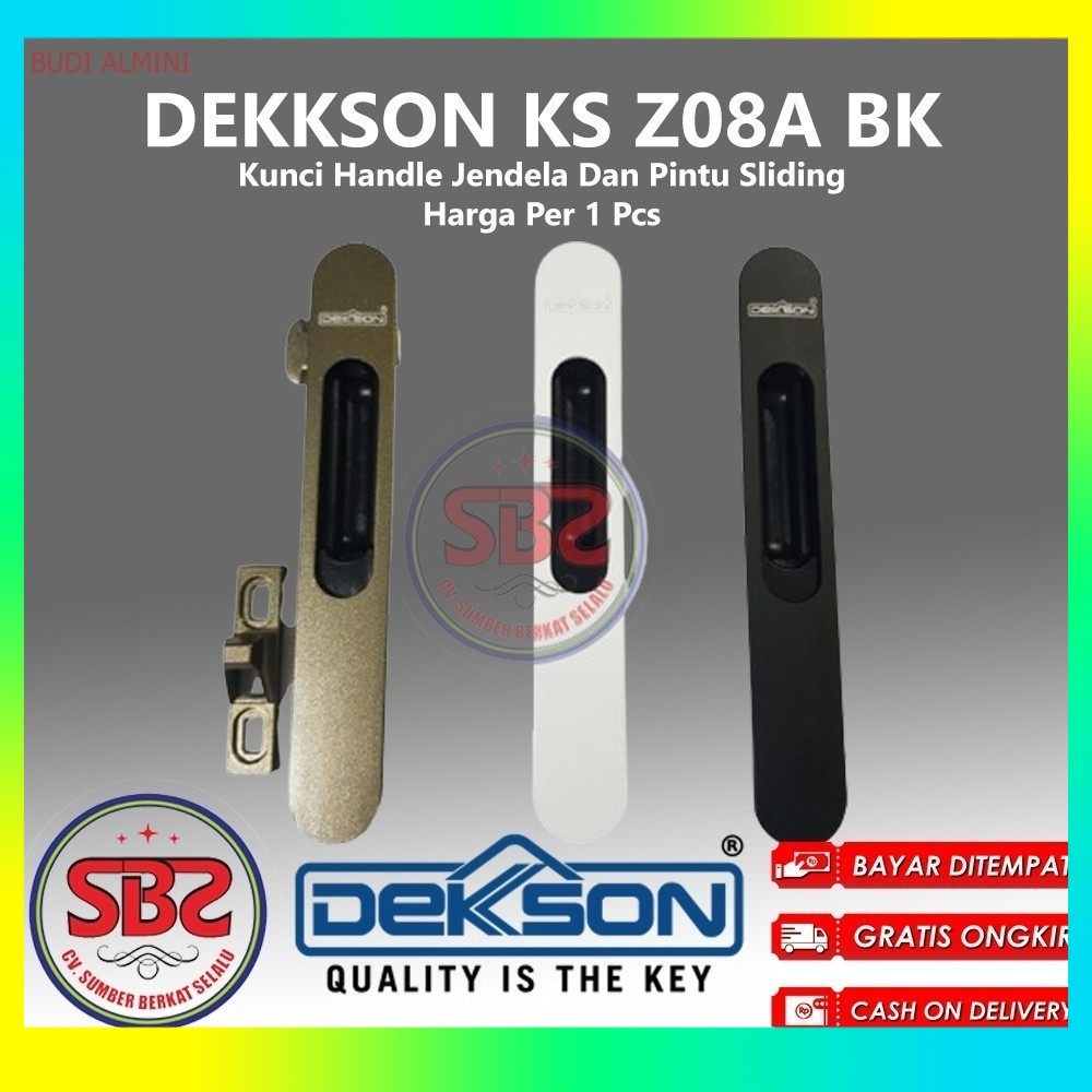Jual DEKSON Kunci Handle Jendela Dan Pintu Sliding Dekkson KS Z08A BK ...