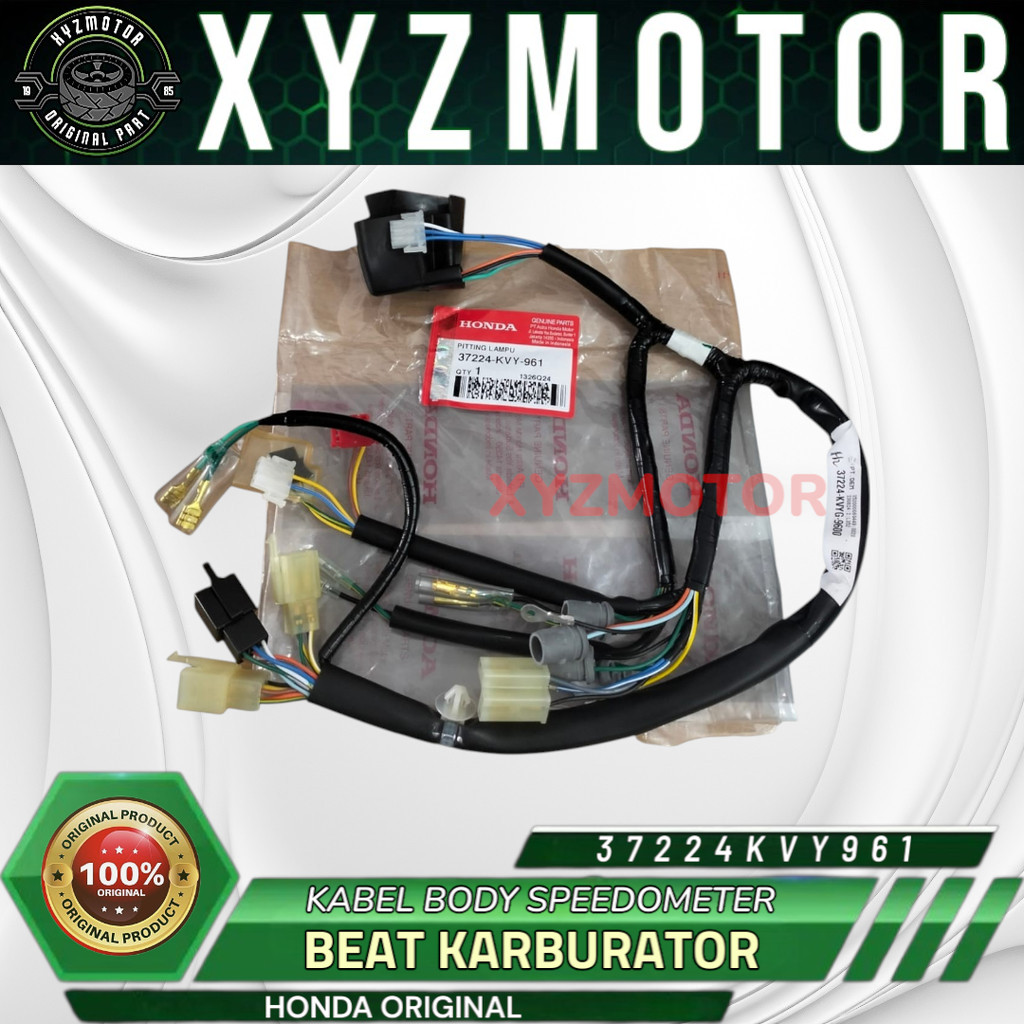 Jual KABEL BODY SPEEDOMETER KILOMETER BEAT KARBURATOR HONDA 37224-KVY-961 ORIGINAL | Shopee ...