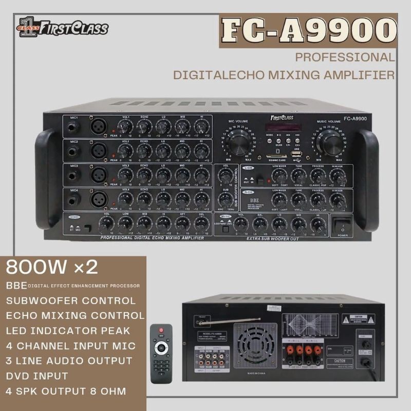 Jual Power Amplifier Firstclass FC A9900 Original BBE effect Processor ...