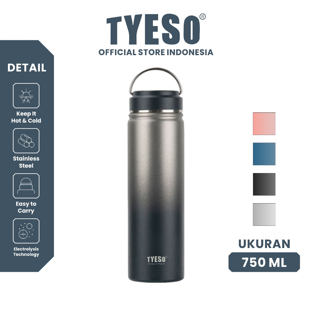 Jual Tyeso Tumbler Botol Gradasi 750ml TS-8853 Double Vacuum Insulated Stainless Steel Tahan ...