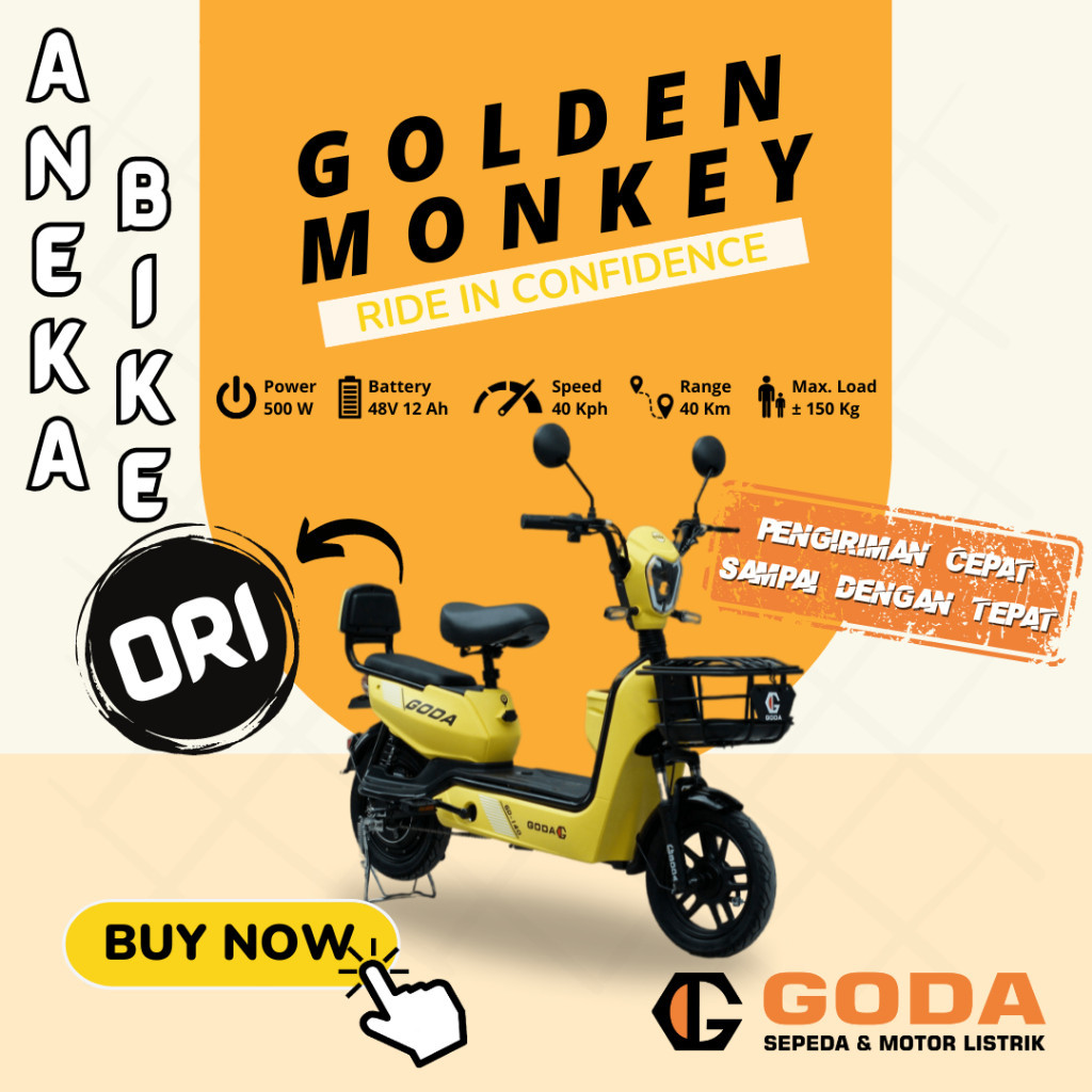 Jual Flash Sale11 Sepeda Listrik GODA GD140 Garansi Resmi - GD 140 ...