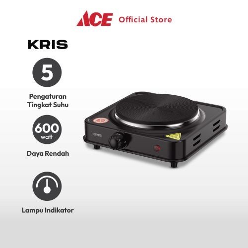 Jual Ace Kris Kompor Listrik Single 600 Watt Electric Stove Kompor 1 Tungku Perlengkapan Dapur ...