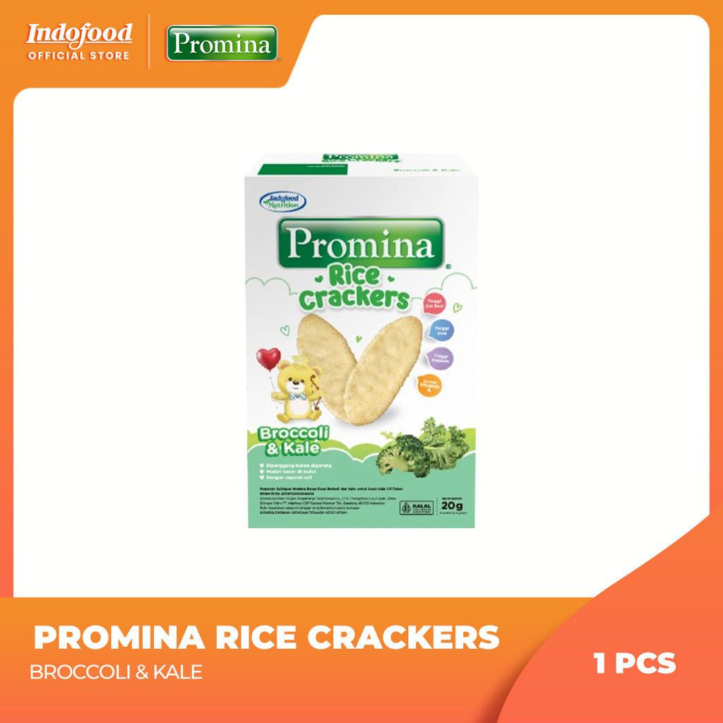 Jual Promina Rice Crackers Brokoli & Kale 20 Gr | Shopee Indonesia