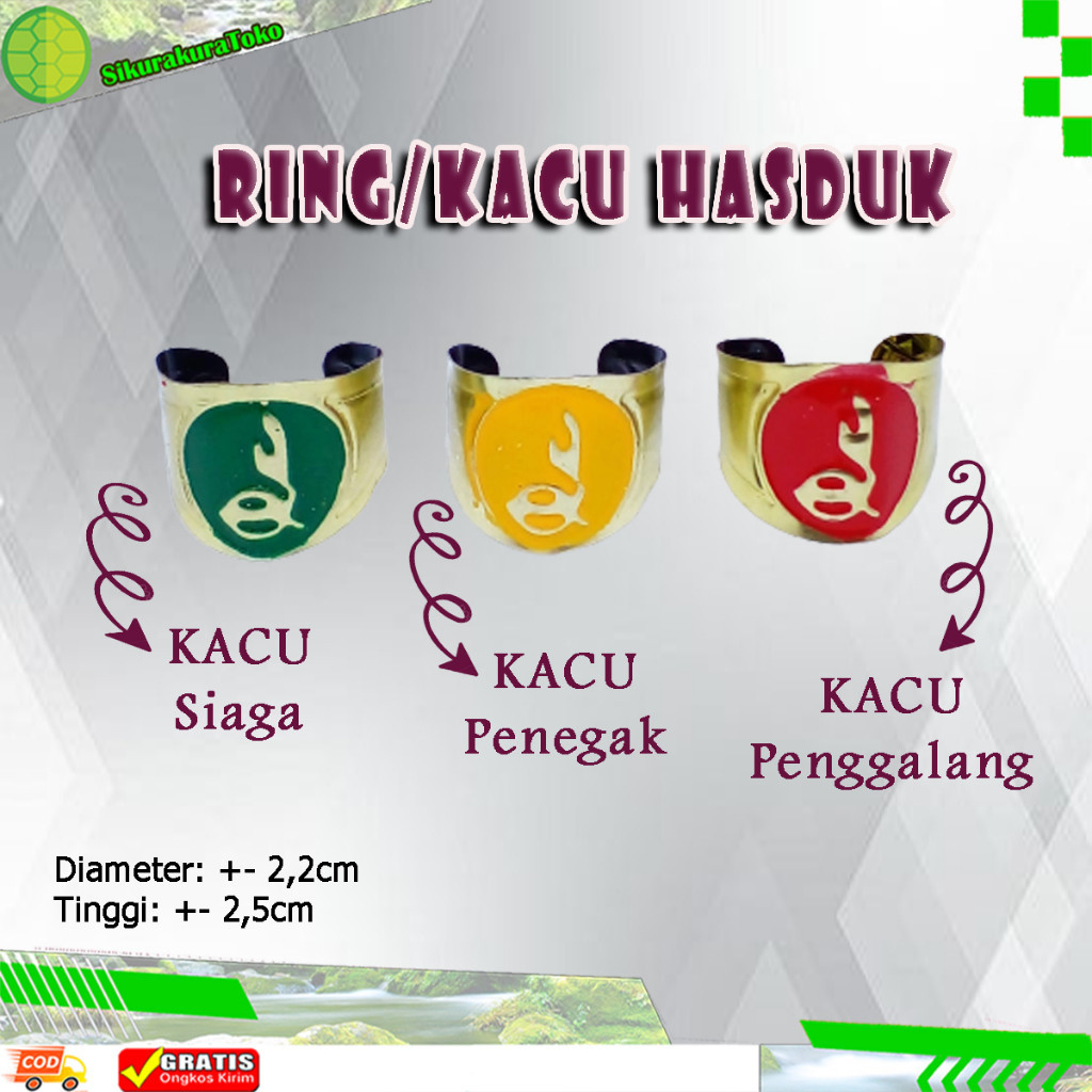 Jual (SKR) Ring Kolong Kacu Cincin Hasduk seng Besi Pramuka SD SMP SMA ...
