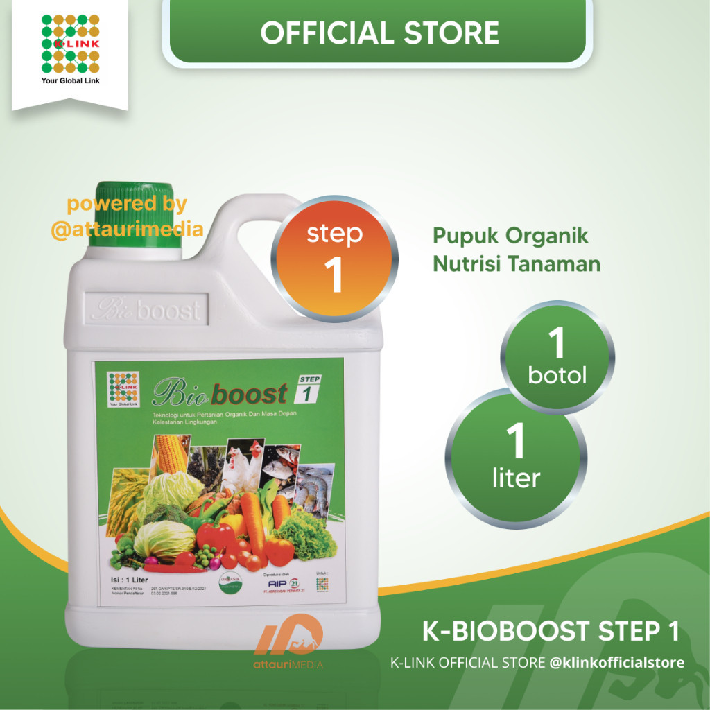 Jual K-Link K-BioBoost STEP 1 Original (1 Liter) Pupuk Cair Organik ...
