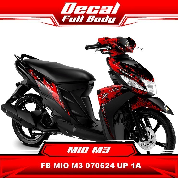 Jual Stiker Sticker Decal Motor YAMAHA MIO M3 Full Body MERAH 070524 UP ...