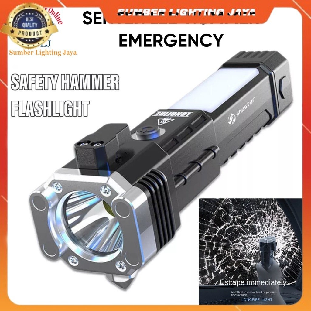 Jual COD & READY STOK SENTER LED MULTIFUNGSI HUMMER EMERGENCY PLUS 4 ...