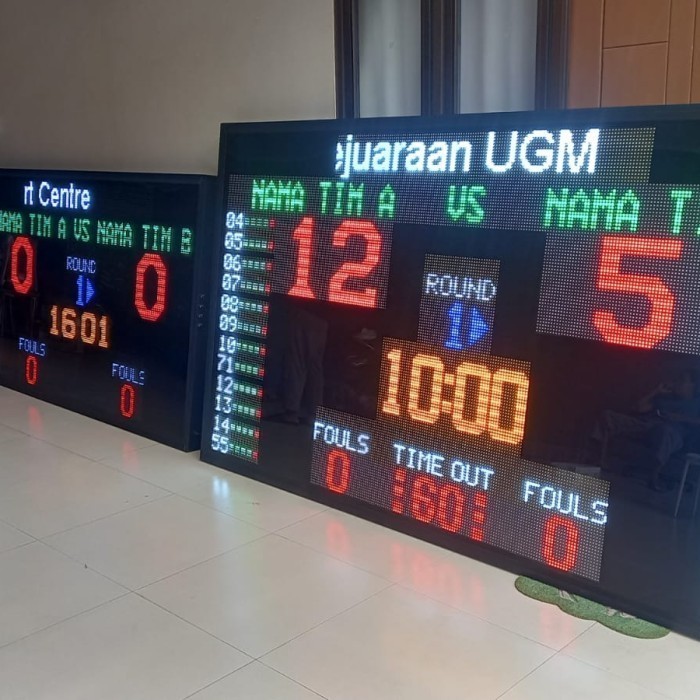Jual Scoreboard Futsal ukuran 120x80cm papan score board papan skor ...