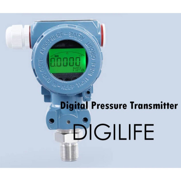 Jual Digital Pressure Transmitter 0 - 60 MPA 600Bar LCD 4-20Ma Sensor ...