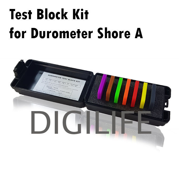 Jual Durometer Test Block Kit Shore A Hardness Tester Rubber Plastic ...