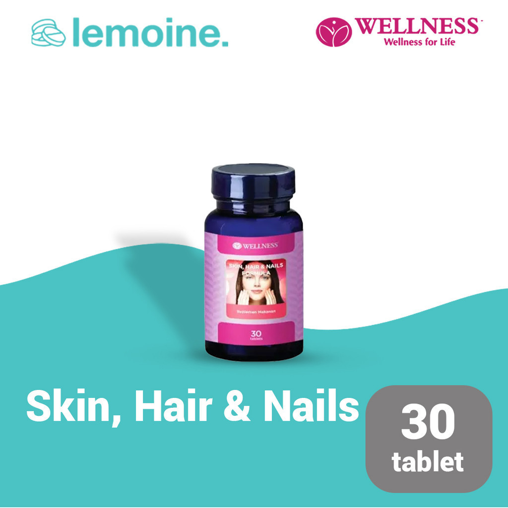 Jual Wellness Skin Hair Nails Formula Vitamin Kesehatan Kulit Rambut 30 ...
