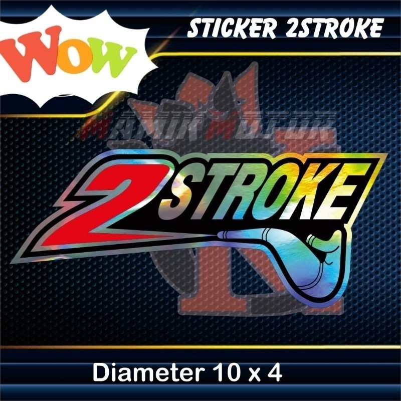 Jual Stiker Sticker Logo 2stroke Ukuran 10x4 Kualitas Garansi Presisi ...