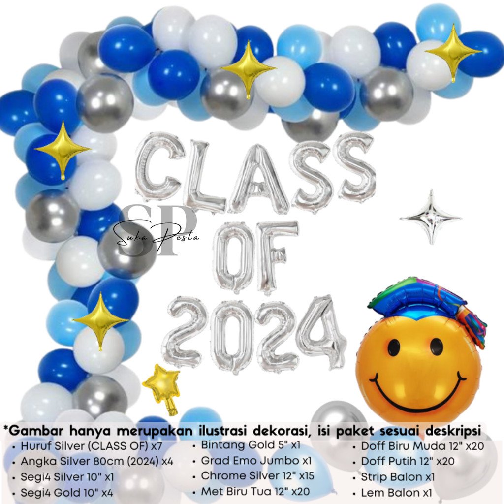 Jual Paket Dekorasi Happy Graduation / Set Dekor Balon Graduation ...