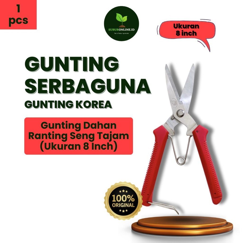 Jual Gunting Korea / Gunting Serbaguna Dahan Ranting Seng Tajam Ukuran ...