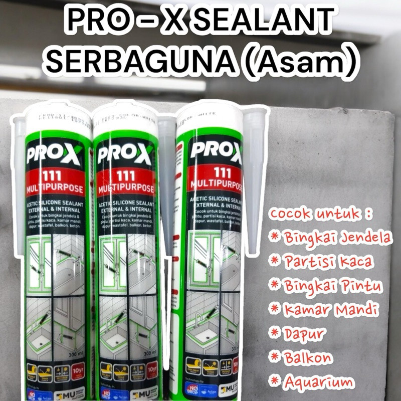 Jual PRO-X Lem Sealant Silicone Kaca Silen Tabung / Lem Seal Kaca ...
