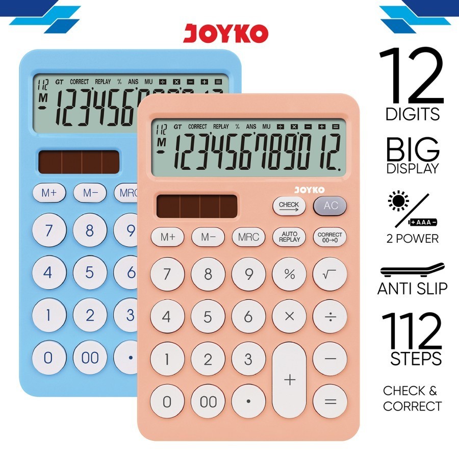 Jual STYLIST COLOR CALCULATOR JOYKO CC-64CO - KALKULATOR FANCY WARNA ...