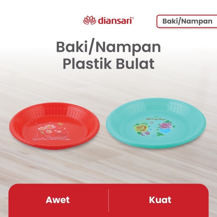 Jual DIANSARI - Baki/Nampan Plastik Cantik Bulat - Bulat 4000 (40 x 5 ...