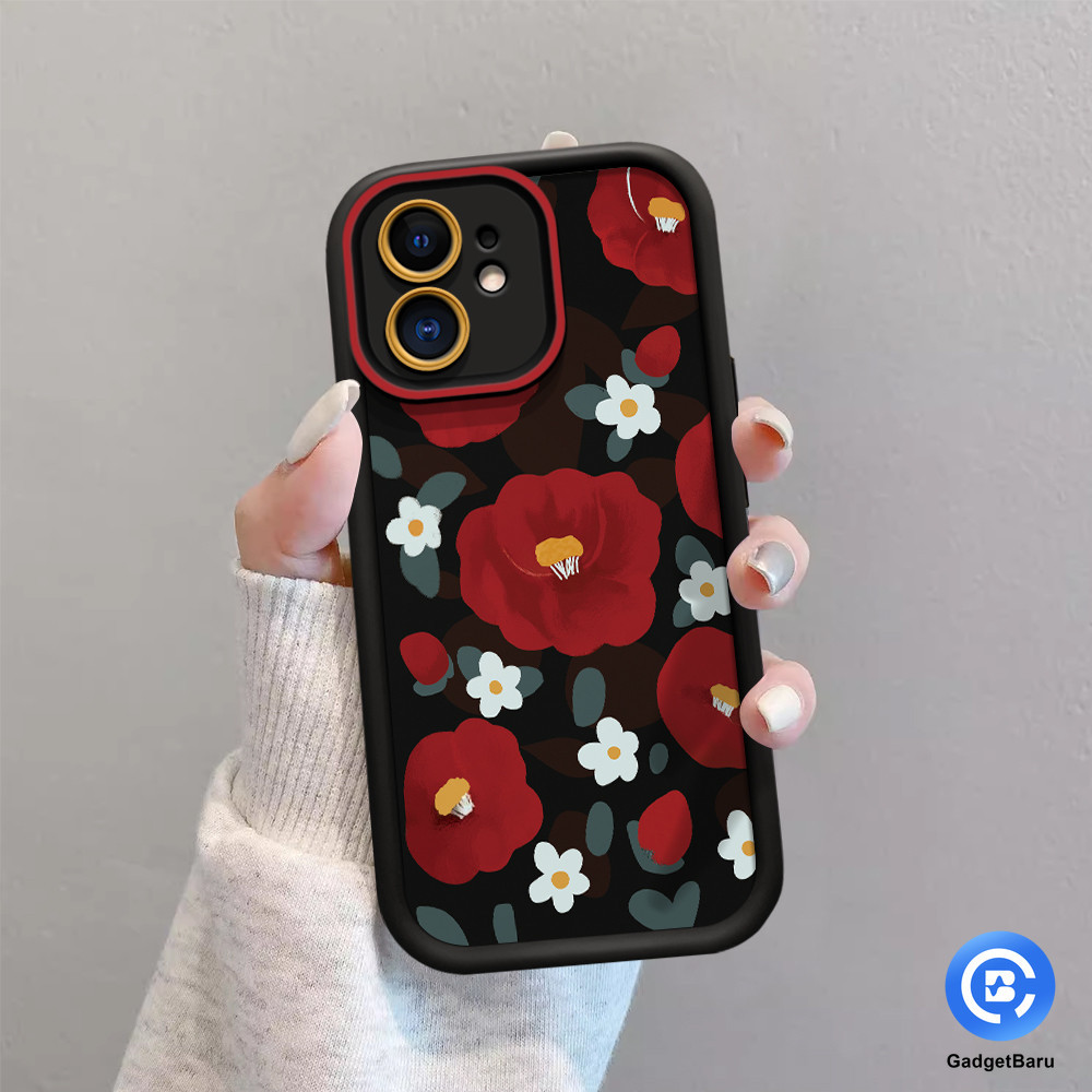 Jual Casing Motif Romantis Kembang bunga anti jatuh silicone case HP ...