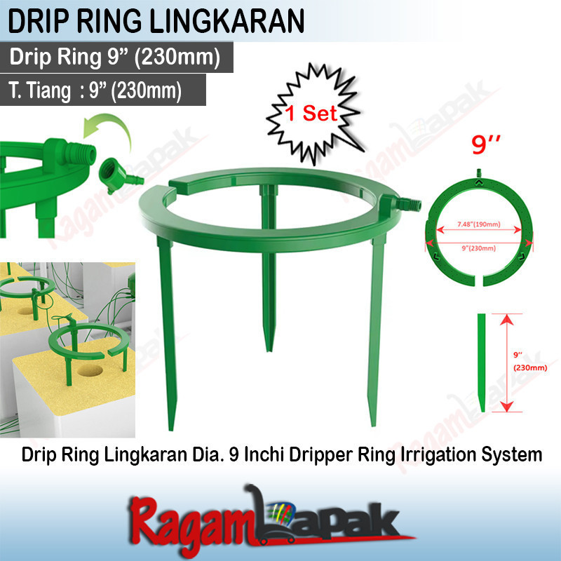 Jual Drip Ring Lingkaran Dia. 9 Inchi Dripper Ring Irrigation System | Shopee Indonesia