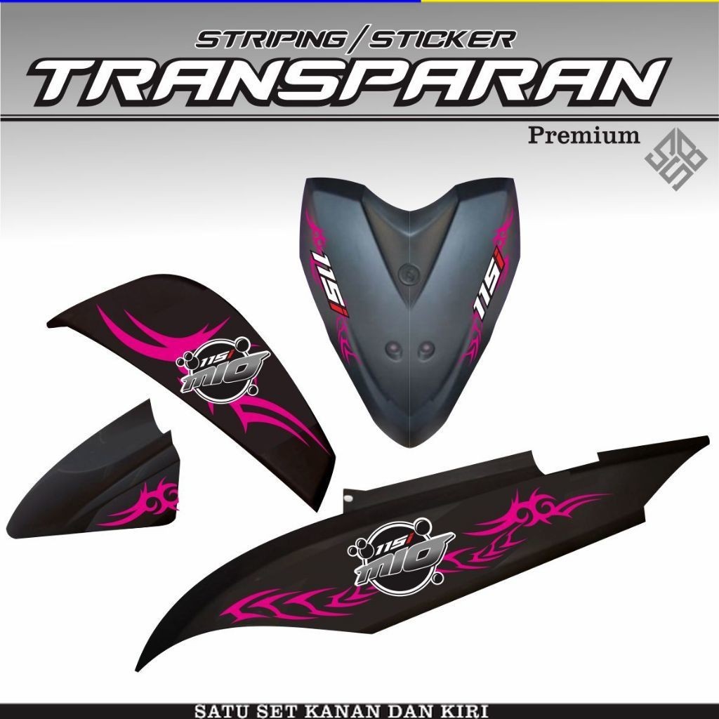 Jual STRIPING TRANSPARAN MOTOR MIO J MIO GT VARIASI MIO GT TRANSFARAN ...