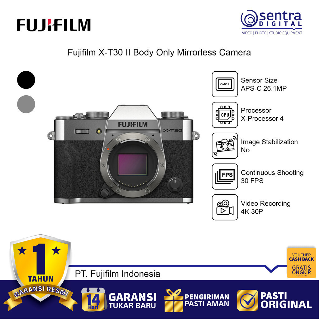Jual Fujifilm X-T30 II Body Only - XT30 Mark 2 Mirrorless Camera | Shopee Indonesia