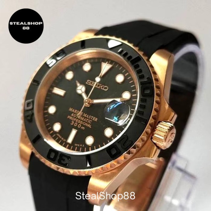 Jual Seiko Yachtmaster RoseGold NH35 Automatic PVD Coated Gold | Shopee Indonesia