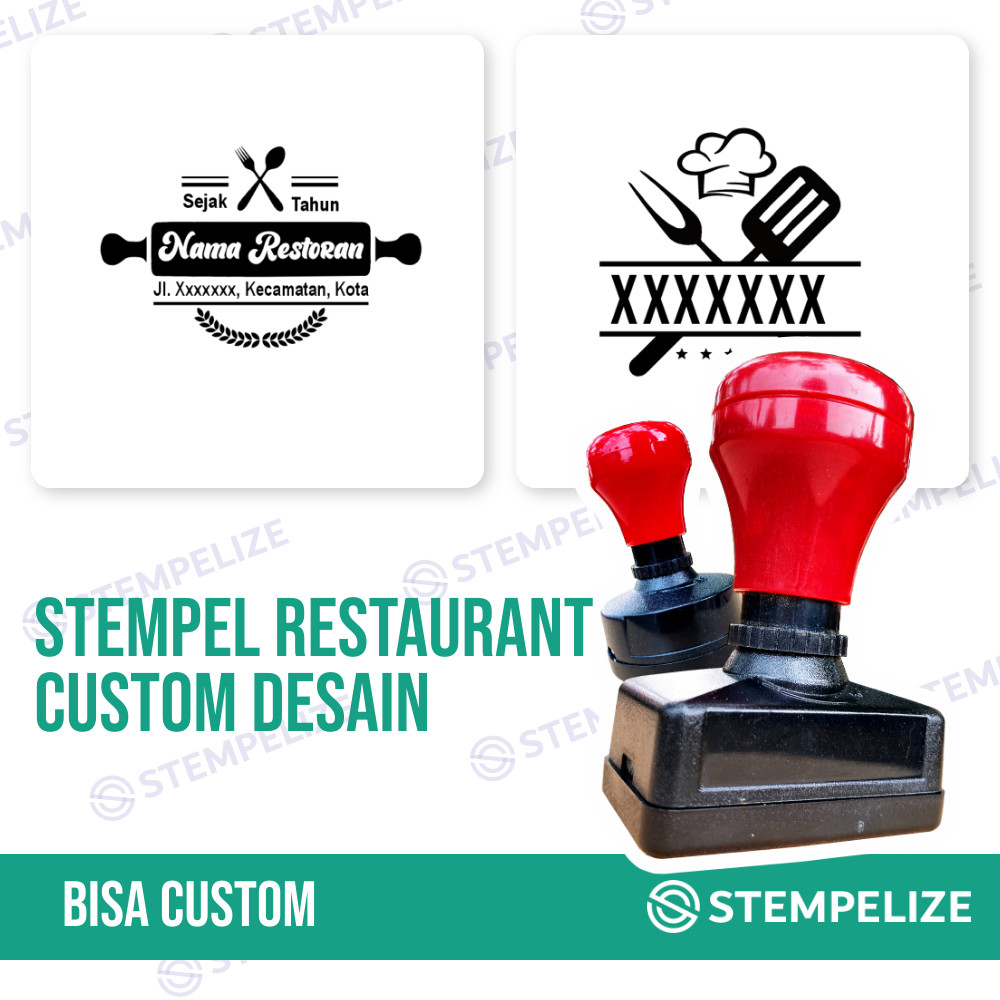 Jual Stempel Restaurant Custom Desain | Shopee Indonesia