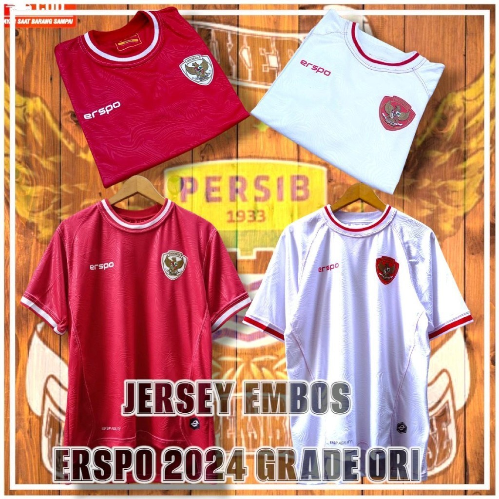 Jual PROMO 12.12 Jersey timnas indonesia EMBOS FULL PATCH PIALA DUNIA ...