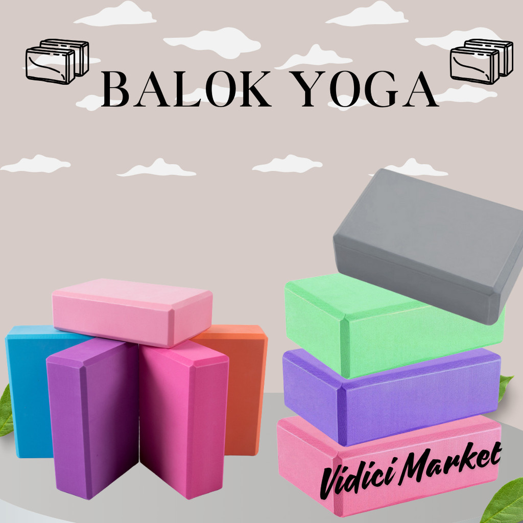 Jual BALOK YOGA PREMIUM /YOGA BLOCK PVC EVA ORIGINAL HARGA GROSIR ...