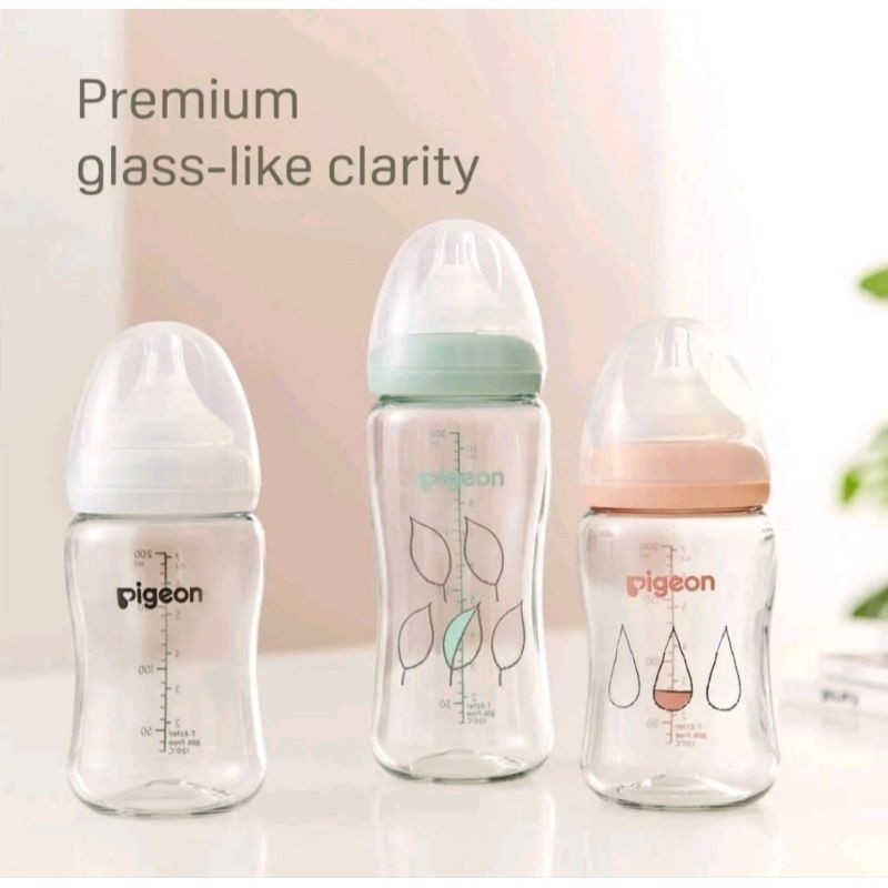 Jual Pigeon Botol T-Ester Wide Neck - Pigeon Botol BPP Wide Neck SofTouch Nipple (Premium Glass ...