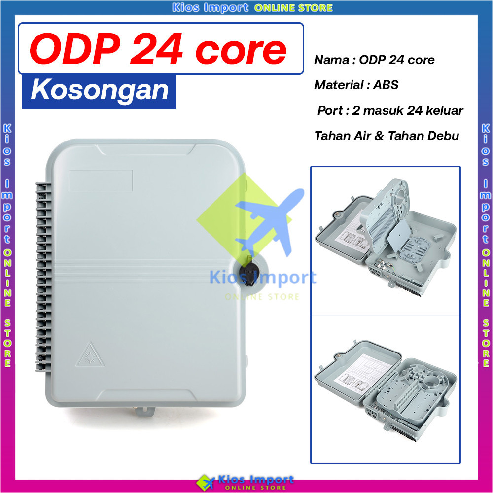 Jual ODP 24 Core Model PLC Kosongan Optical Distribution Point Warna ...