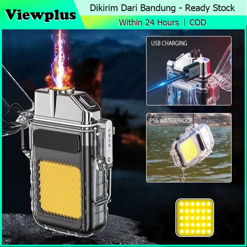 Jual Korek Api Elektrik Elektrik Listrik USB Lampu COB Dengan Senter ...