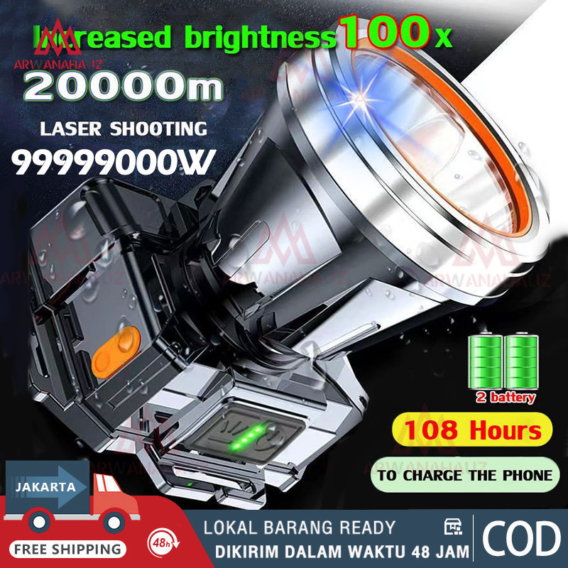 Jual LED Headlamp 500Watt Penerangan terus menerus selama 800 jam senter super terang lampu ...