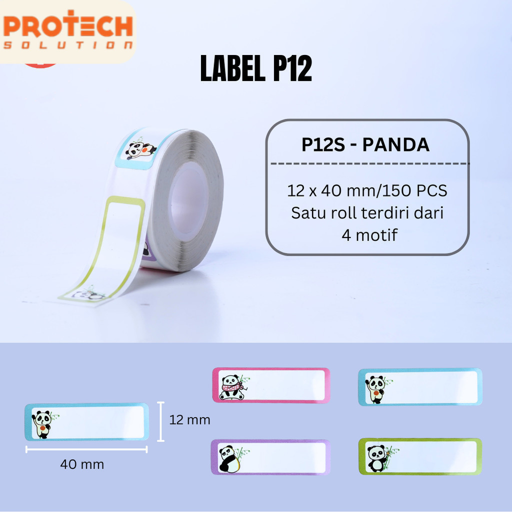 Jual Sticker Label Thermal Marklife Printer P12 / P50S Animal,Cat,Plant ...