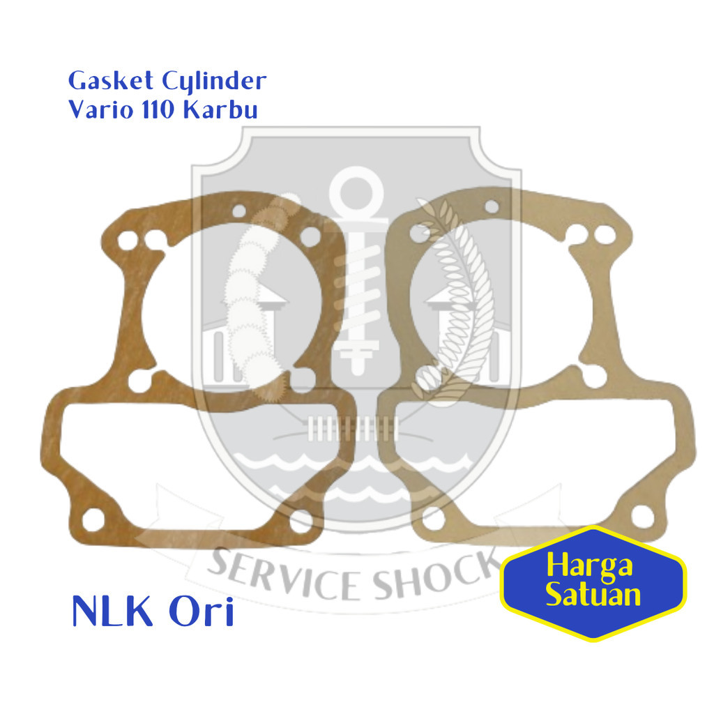 Jual Paking Blok Gasket NLK Ori Honda Vario 110 Karbu (Packing Gasket Cylinder Head Original ...