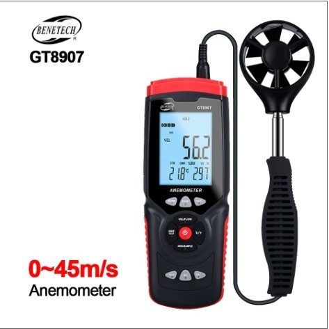 Jual Anemometer Data Logger Benetech GT8907 Wind Meter Flow Air Tester ...