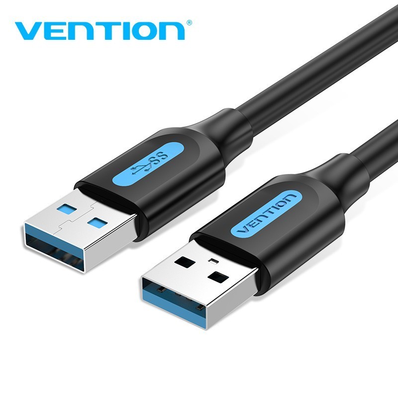 Jual VENTION USB Extension USB-A 3.0 Male to Male 5Gbps PVC Black - CON ...