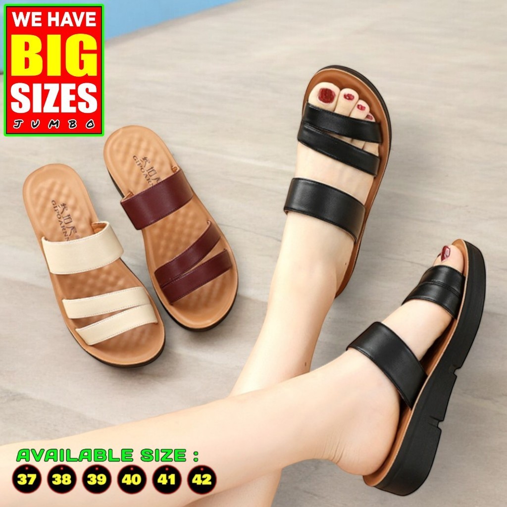 Jual Promo Sandal Wanita Wedges Kekinian 2026 / Sendal Cewek Wedge ...