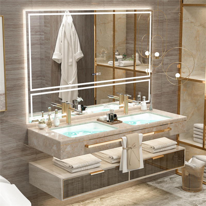 Jual Luxury Modern Marble Bathroom Vanity Cabinet bathroom vanity ...
