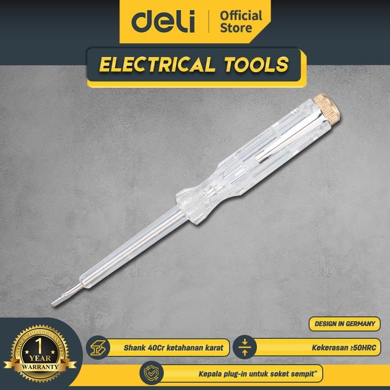 Jual Deli Test Pen / Tespen 100-500 VAC - Alat Perkakas EDL8001Hand ...