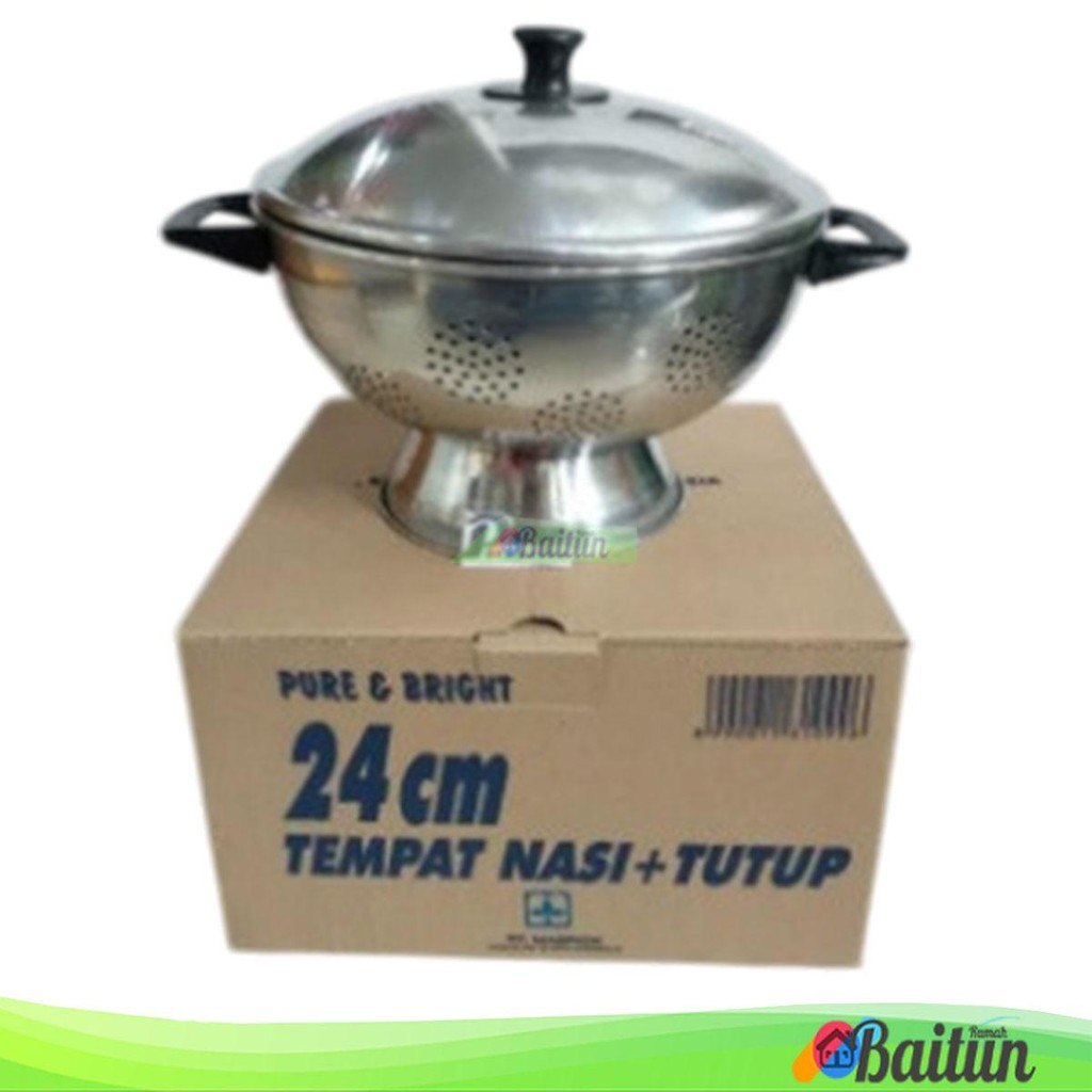 Jual Baitun Rice Bowl Pure & Bright [24cm] | Sangku Tempat Nasi | Bakul ...