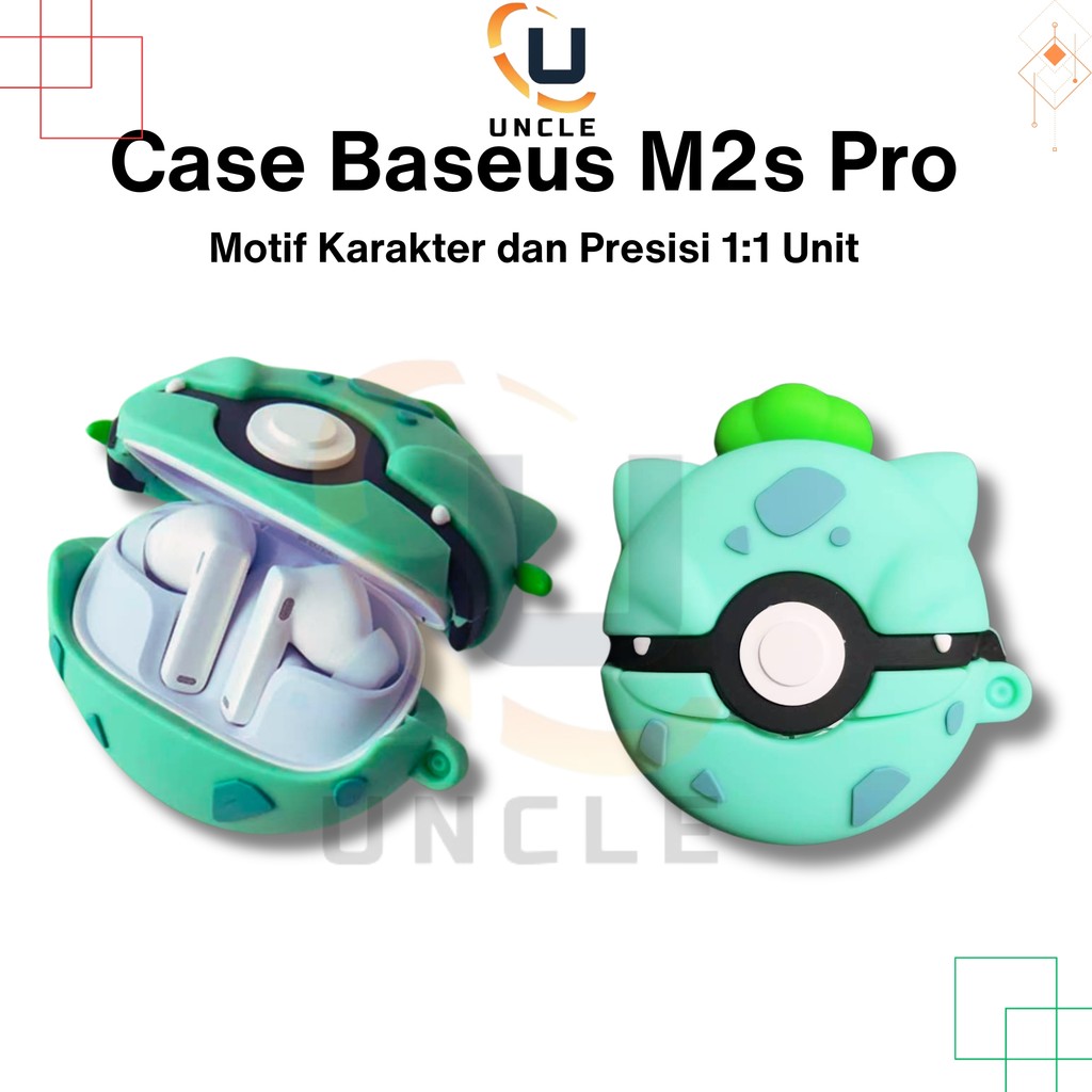 Jual Case Baseus M2s Pro 3D Kartun Lucu Casing Earphone TWS Pelindung ...