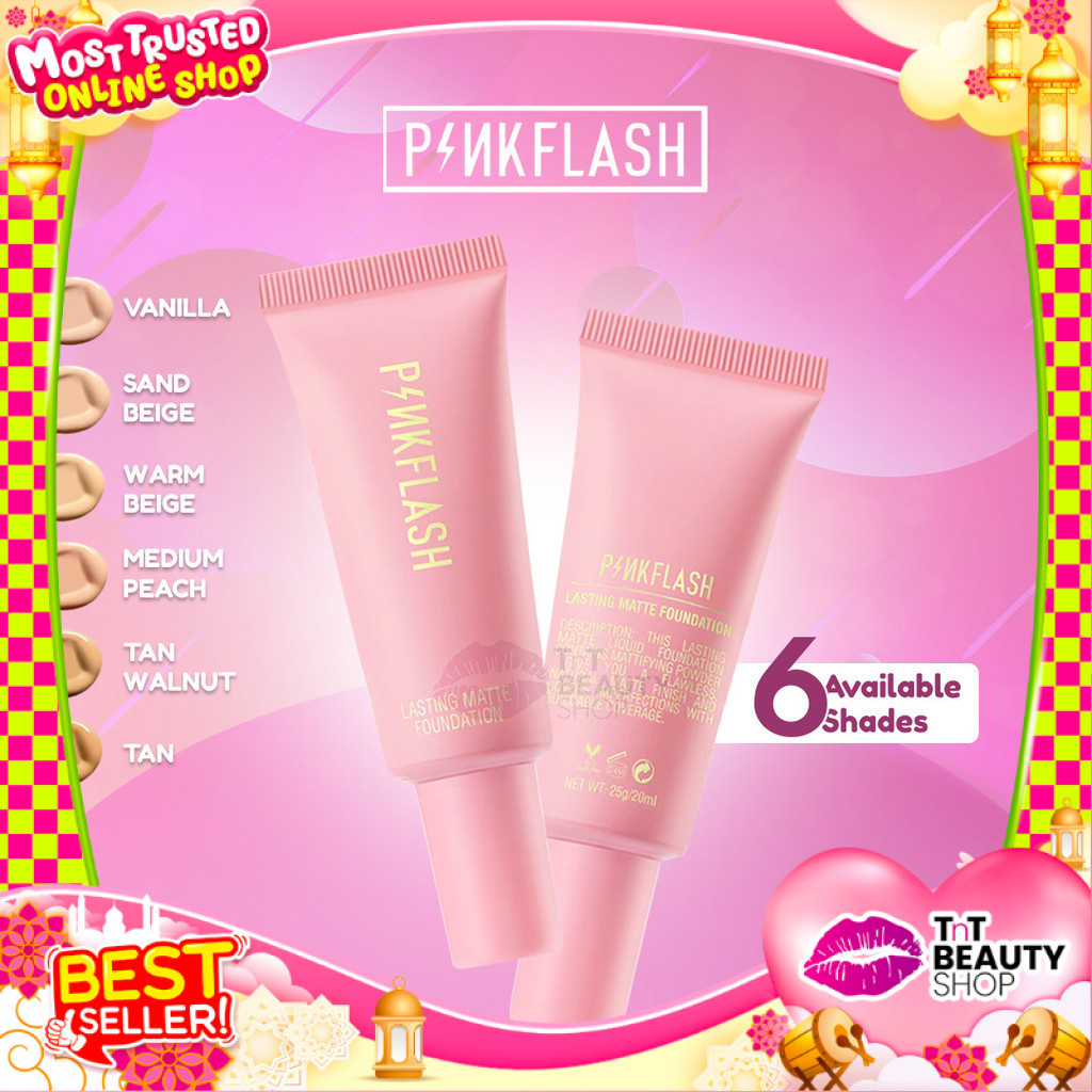Jual PINKFLASH Foundation Matte Full Coverage | PF F03 | Foundation ...
