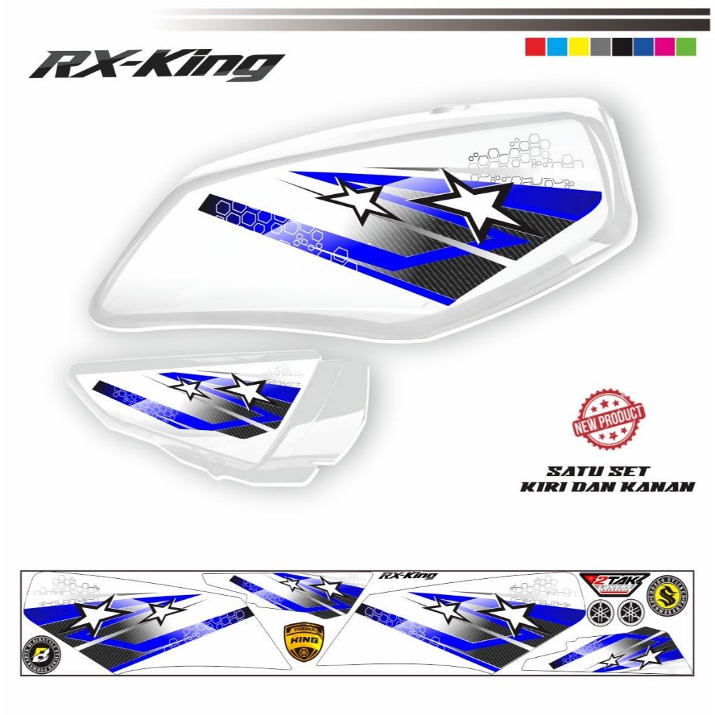 Jual STIKER MOTIF STIKER VARIASI / STRIPING VARIASI MOTOR RX KING ...