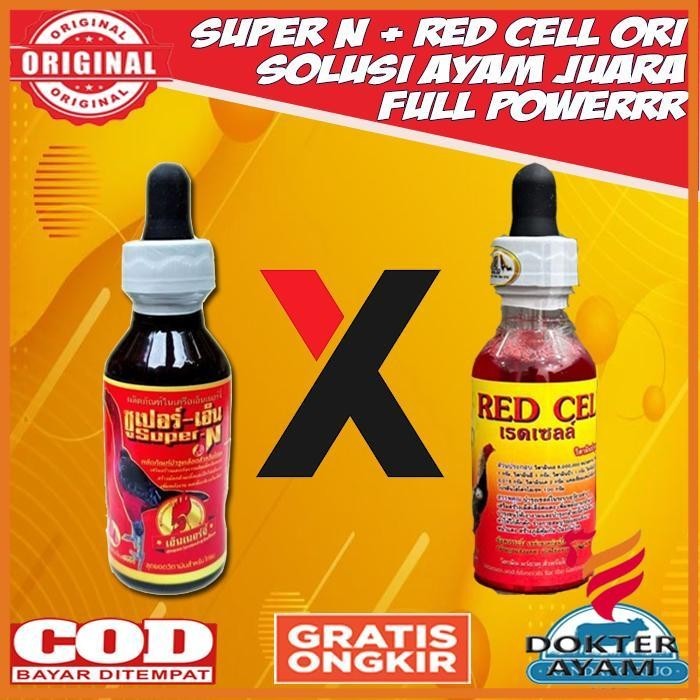 Jual Paket Super N Dan Red Cell Vitamin Ayam - Suplemen Ayam Terbaik ...